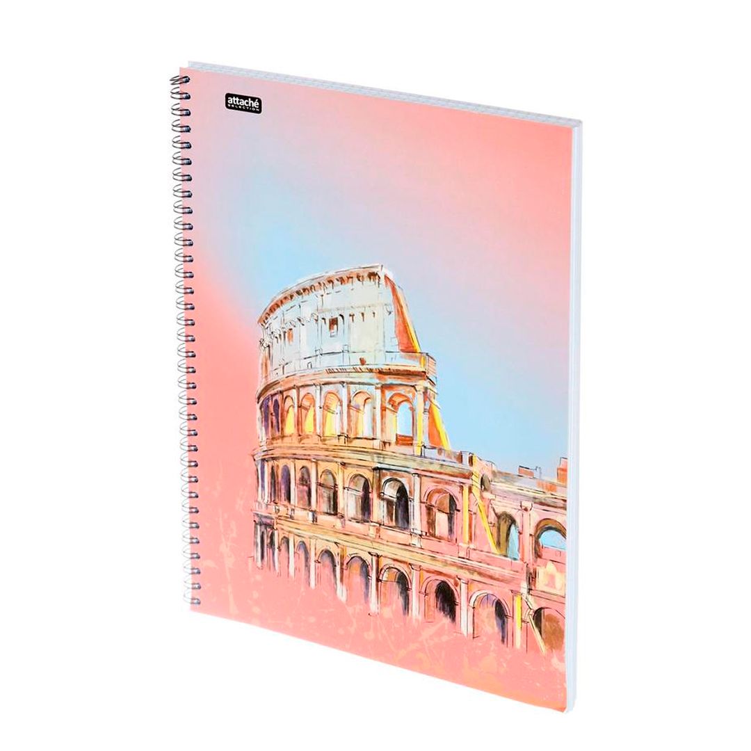 Купить Тетрадь Attache "Selection Travel Italy", А4, 96 листов, в клетку, на спирали, с рисунком ...