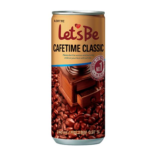 Купить Напиток кофейный Lotte "Let's Be. Cafetime Classic", 240 мл, жестяная банка: в Алмате ...