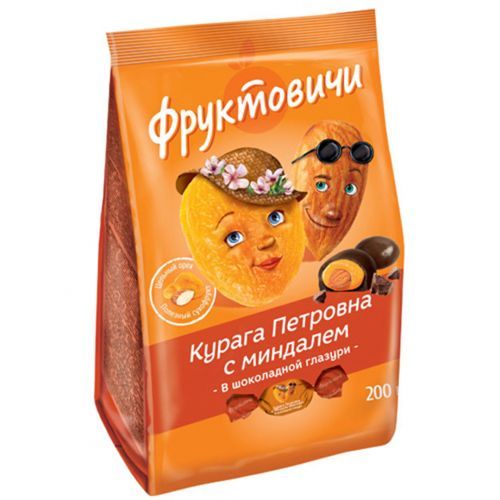 Купить Конфеты глазированные Фруктовичи Курага Петровна 200 гр в