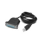 Купить Адаптер Deluxe DLA-LU2 USB на LPT USB 2.0, 1.35 м, USB, черный ...