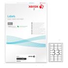 Купить Этикетка самоклеящаяся Xerox Labels, A4, размер 70*25,4 мм, 33 ...