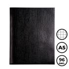 Купить Тетрадь Hatber "Metallic, Черная", А5, 96 листов, в клетку, бумвинил, на скобе: в Алмате ...