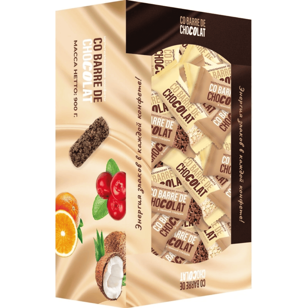 Купить Конфеты Co barre de Chocolat, мультизлаковые, ассорти, 900 гр: в ...